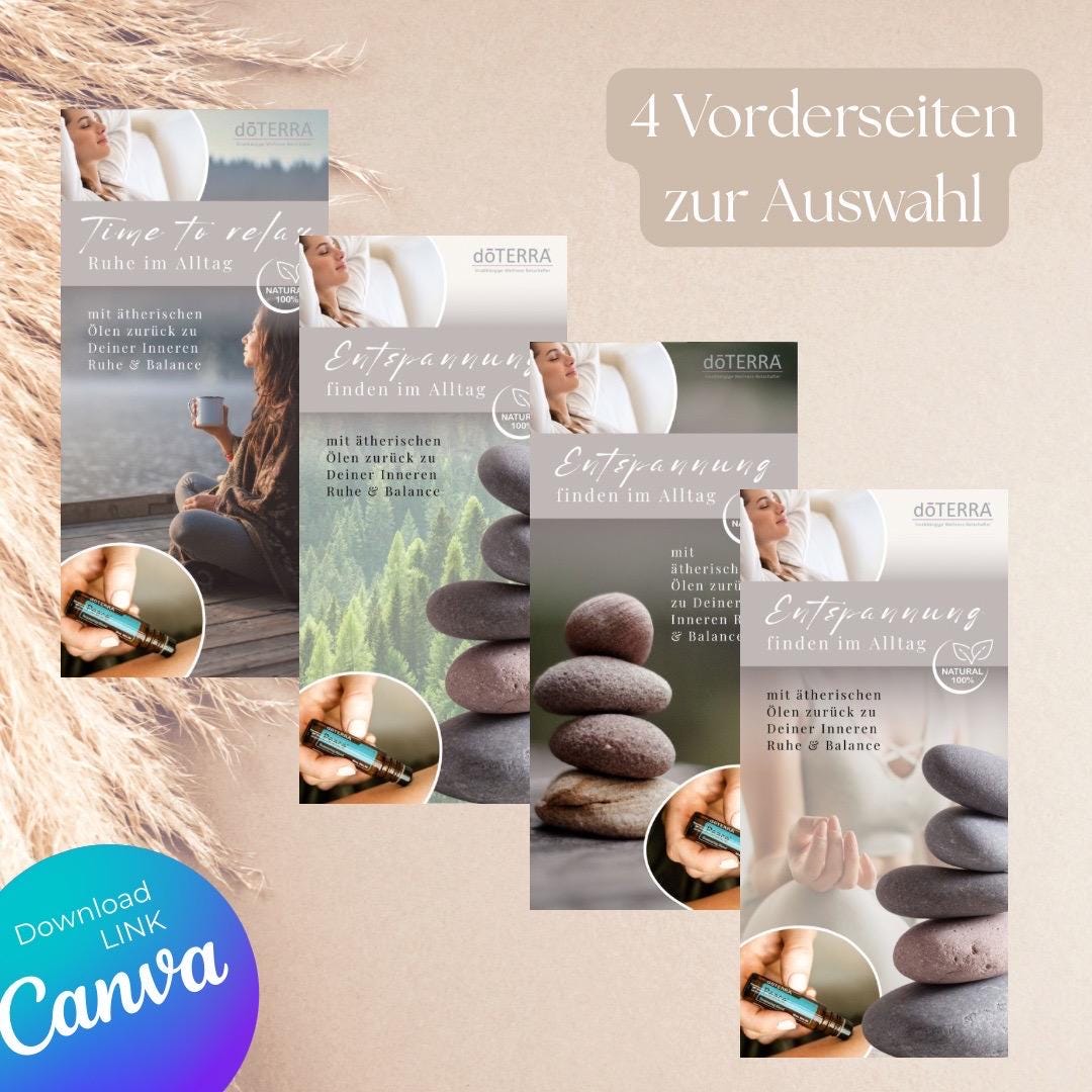 Canva Flyer Design | Doterra Flyer Template "time to Realx" | Essential ...