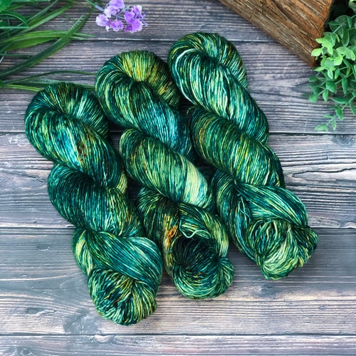 Worsted Weight Hand Dyed Yarn 100% Superwash Merino Wool | Etsy