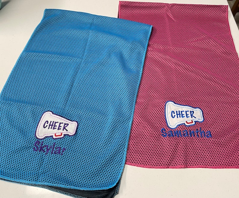 Personalized Cheerleading Cooling Towel | Cheer Team Gift | Custom ...