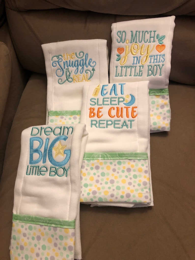 Baby Boy Burp Cloths, Custom Burp Cloths, Diaper Burp Cloths ...