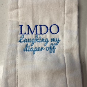 Cloth Diaper Burp Cloth Embroidered Burp Cloth Sayings Baby Shower Burp ...