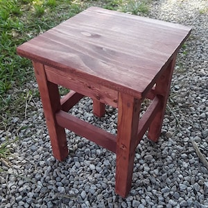 16 Inch Tall Wood Stool - Etsy