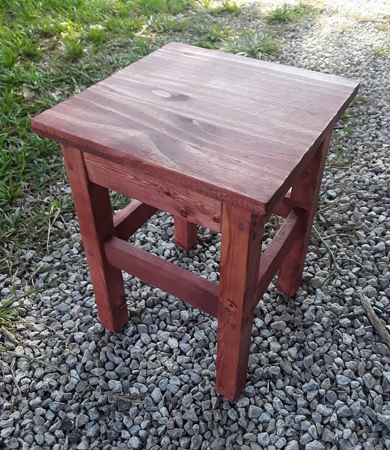 16 Inch Tall Wood Stool - Etsy