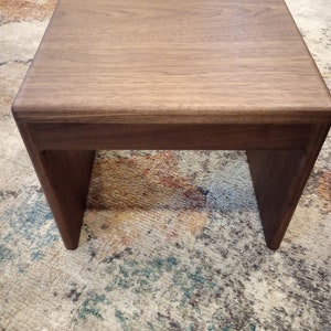 12 or 18 Inch Stool Made of Solid Walnut - Etsy