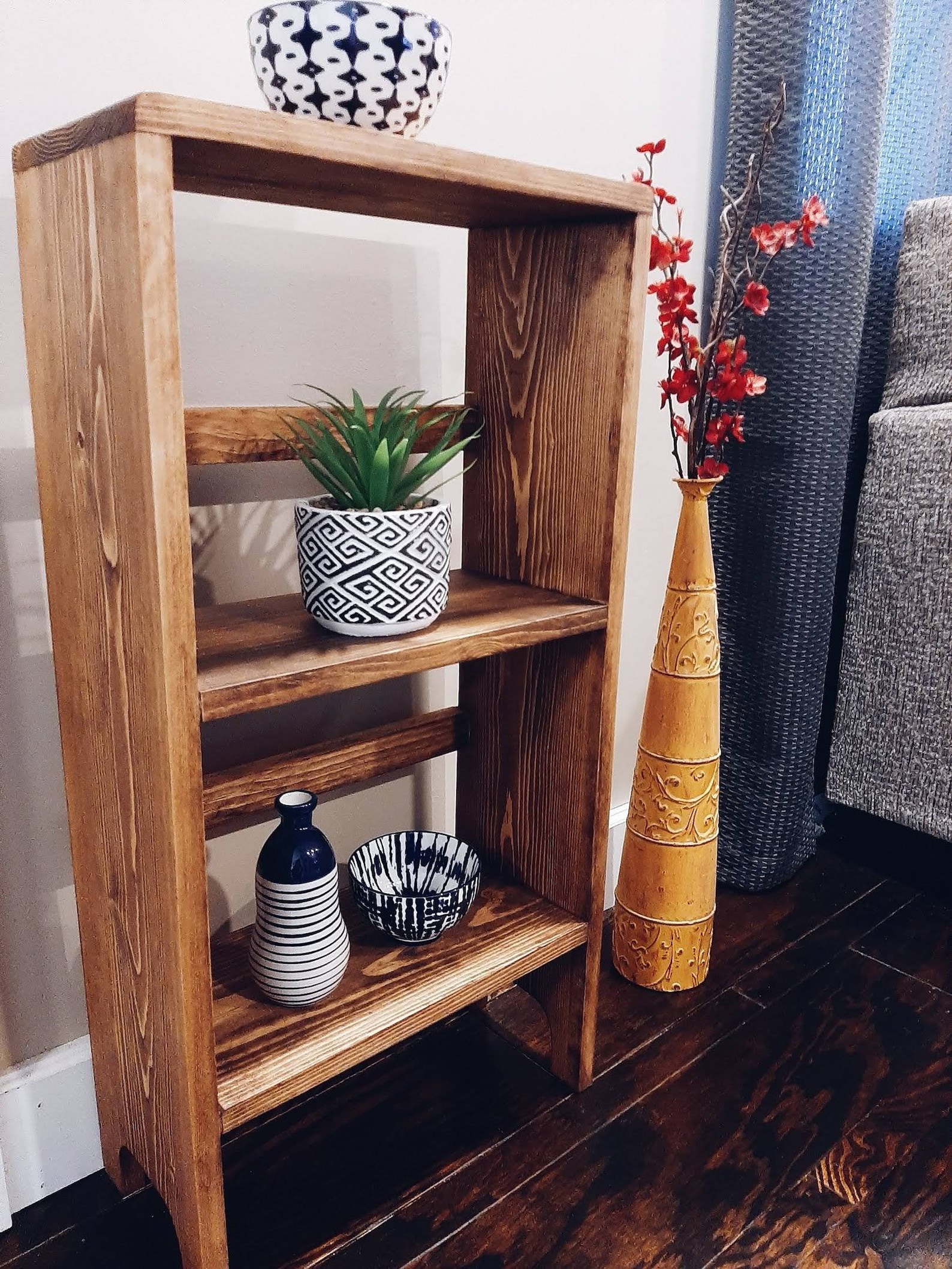 Small Display Shelves Bookcase All Purpose Shelves Entry Table - Etsy.de