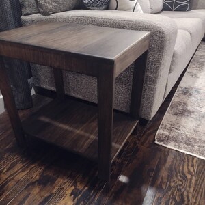 Minimalist Hardwood End Table With Modern Design - Etsy