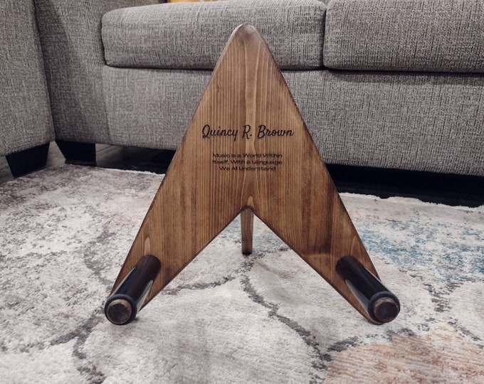 Handcrafted Hardwood Guitar Stand With Option to Personalize - Etsy