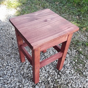 16 Inch Tall Wood Stool - Etsy