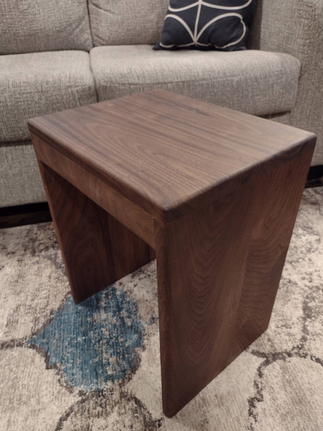 18 Inch Stool Made of Solid Walnut - Etsy