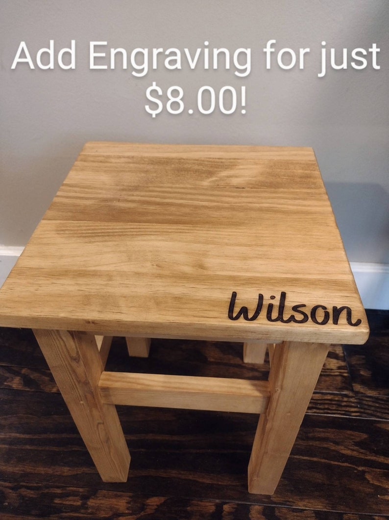16 Inch Tall Wood Stool - Etsy
