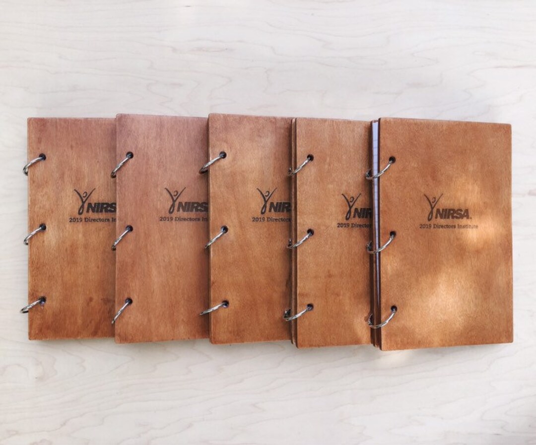Personalized Wood Binder: Recipe Book, Guest Book, Diary, Photo Album ...