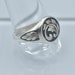 Hand Engraved Silver Leaf & Scroll Signet Ring - Etsy