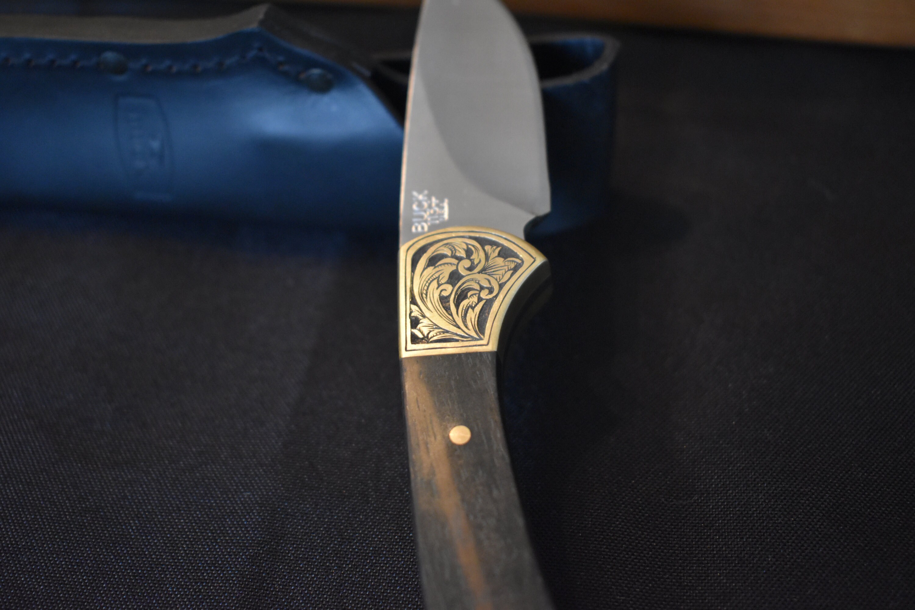 Hand Engraved Leaf & Scroll Buck 113 Ranger Skinner Knife - Etsy