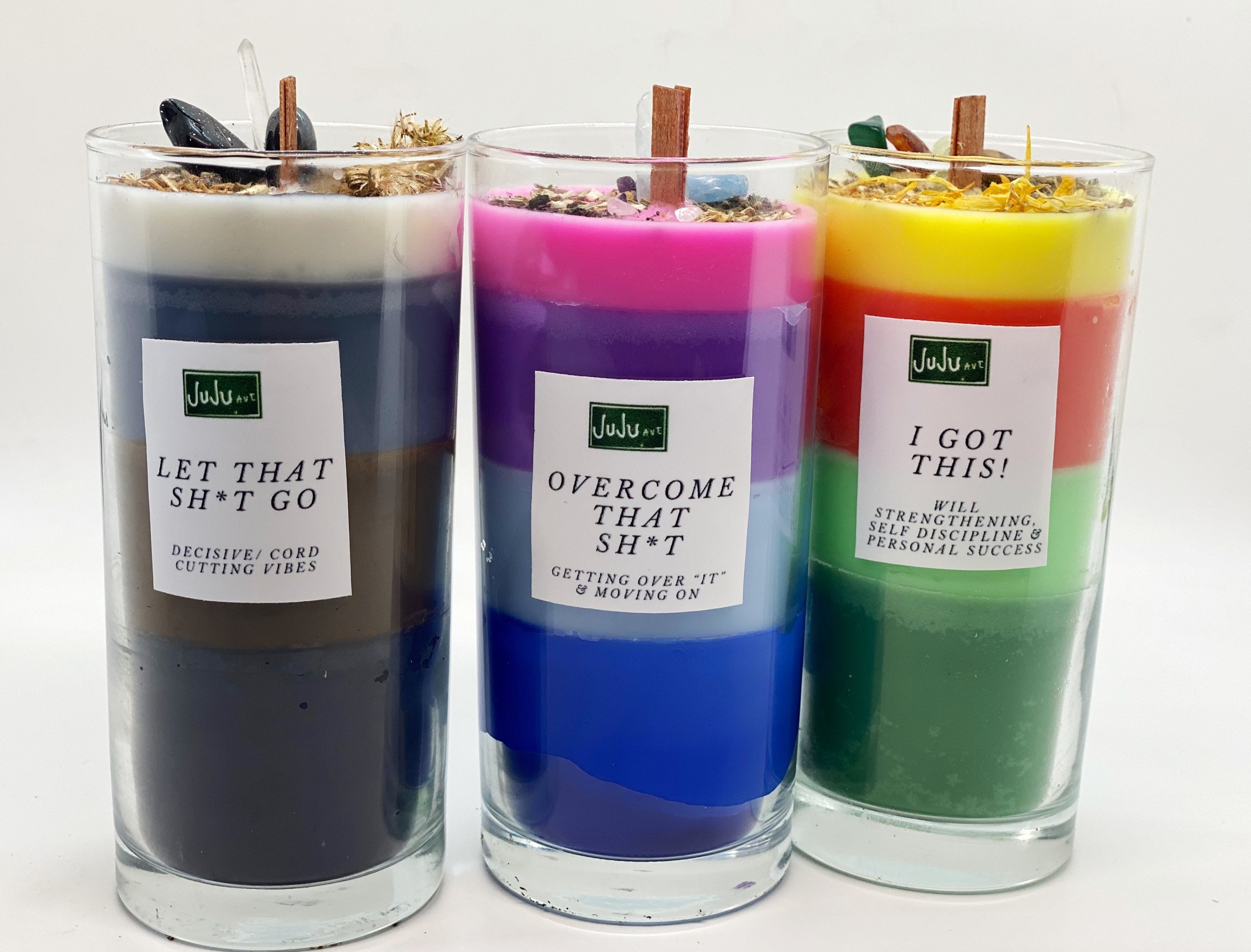 Triumph The Trio Candle Set / Letting Go Overcoming & | Etsy