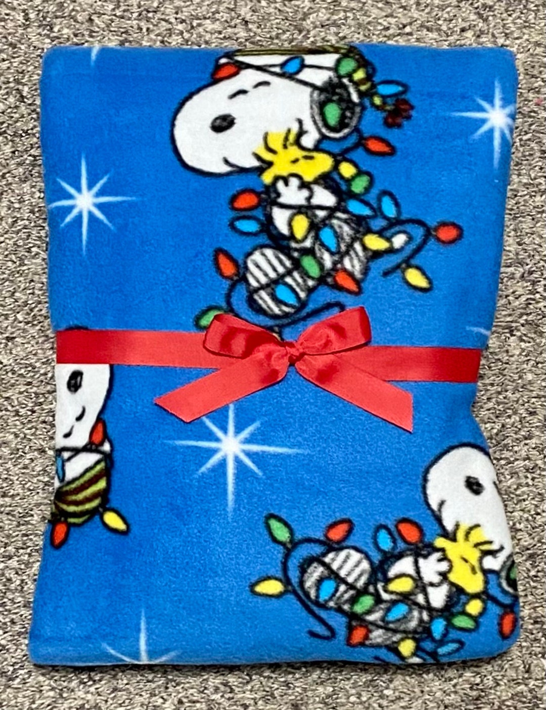 Snoopy Christmas Lights No Sew Fleece Blanket, Christmas Snoopy Blanket ...