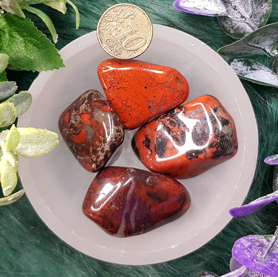 Breccie Jasper Breccie Jaspis Tumble Stone Grounding Crystal , Promotes ...