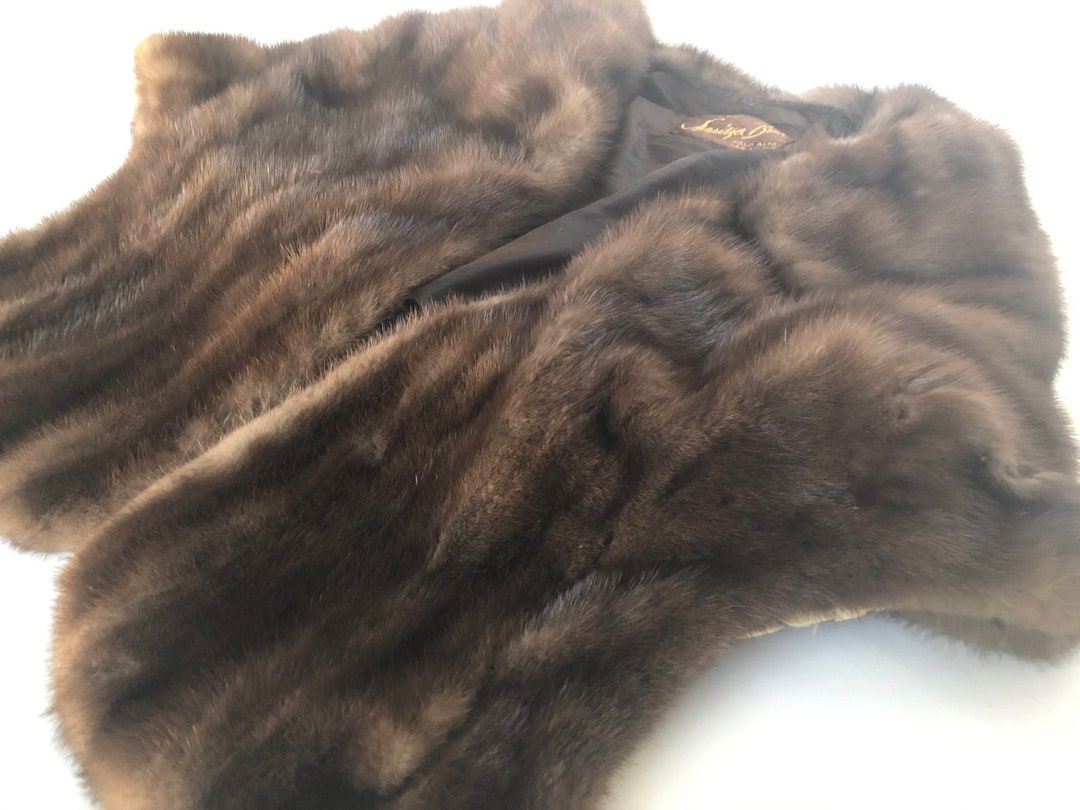 Dark Brown Mink Stole - Etsy