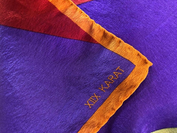 Disco is her name 1980s XIIX Karat silk scarf - Gem