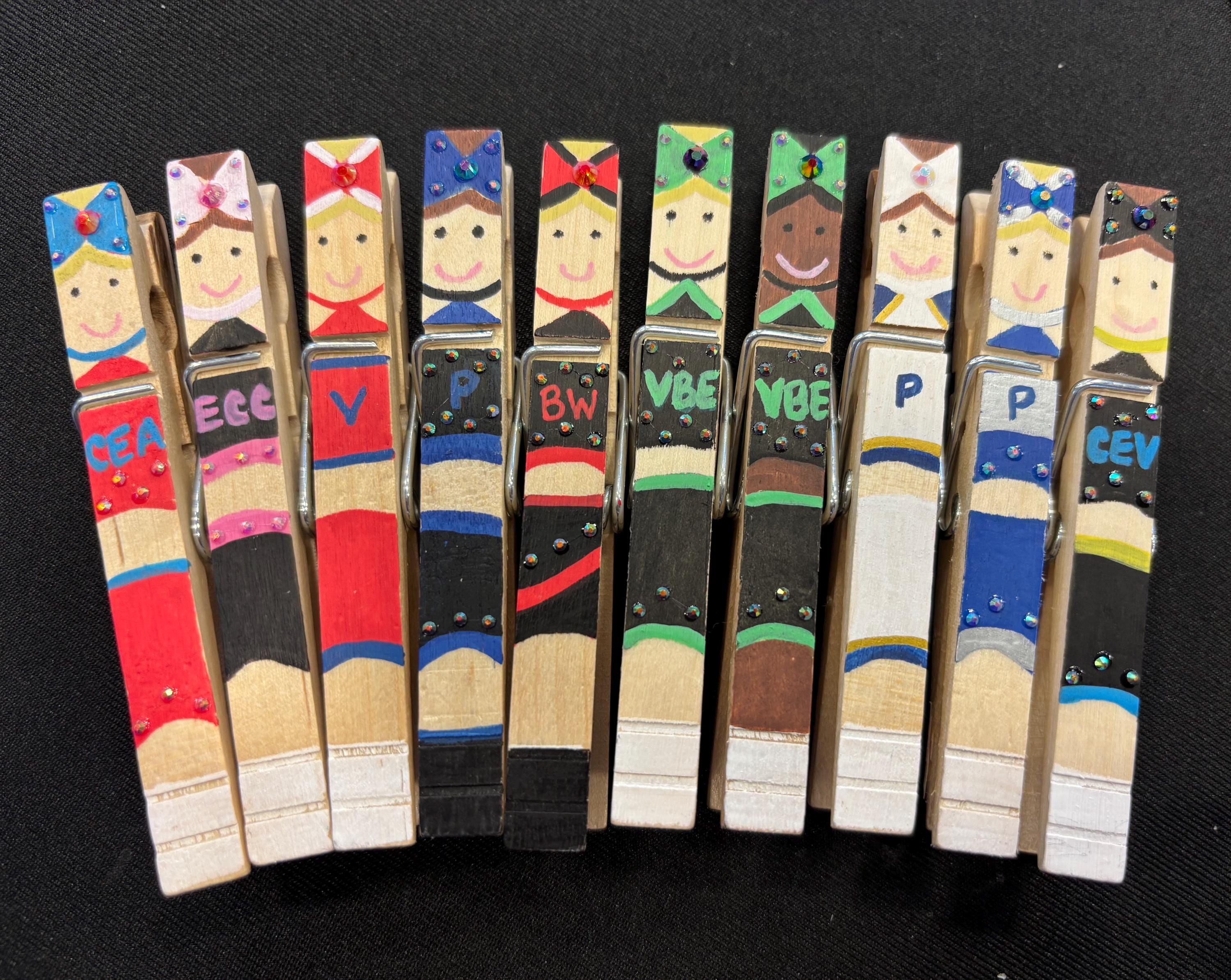 Custom Cheer Pins: Hand-painted Good Luck Charms - Etsy