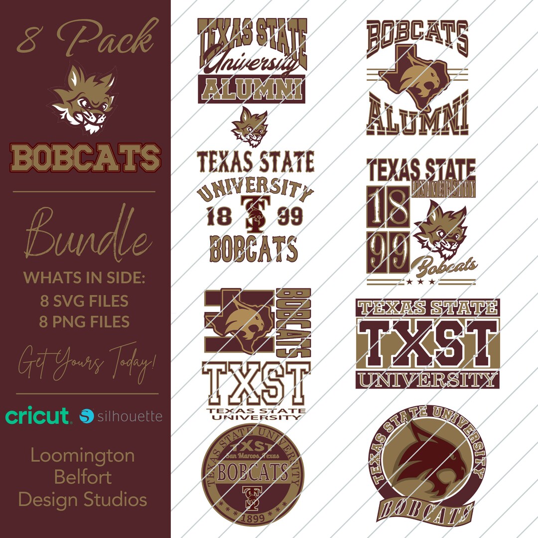 Texas State University SVG, Bobcats SVG, College, Texas State Bobcats ...
