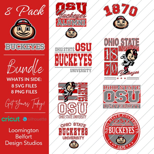 Ohio State Buckeyes Cricut Designs - Etsy