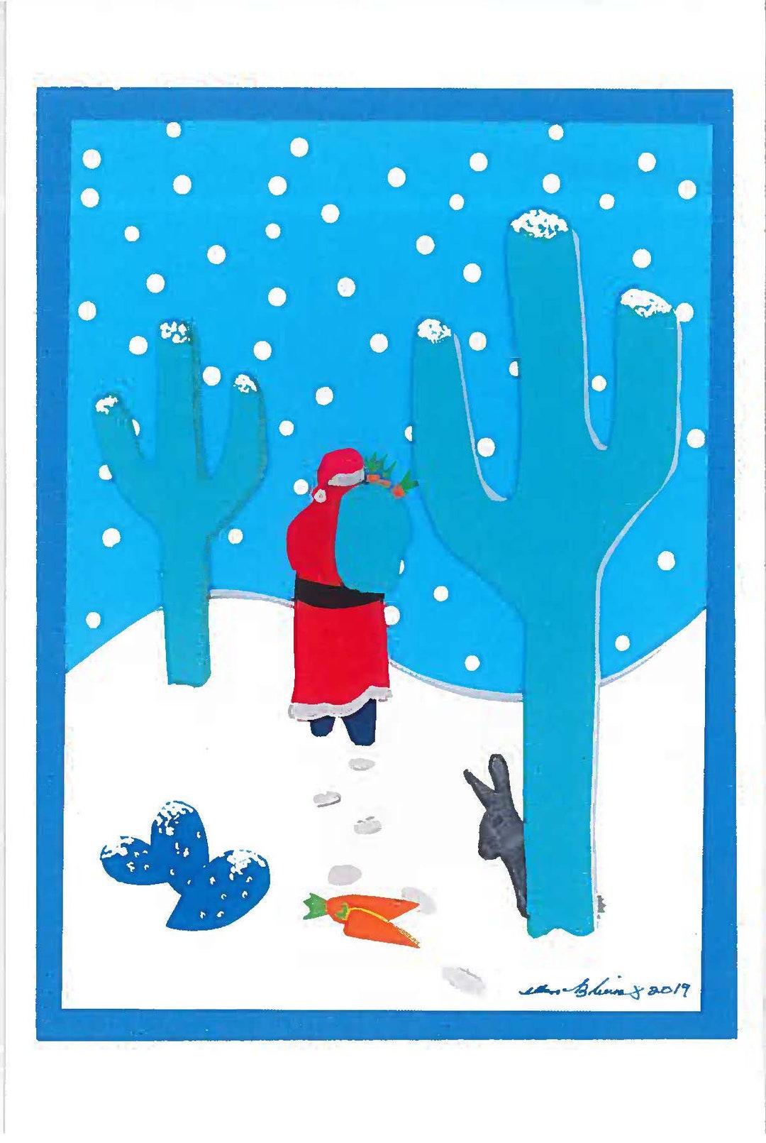 Wholesale: 1 Dozen Cellophane Packs of 'santa and Rabbit' Design, 4 ...