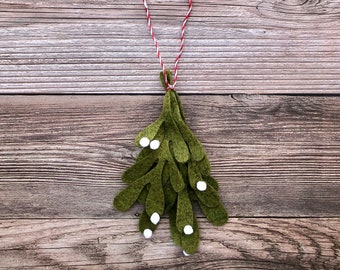 Felt Mistletoe - Etsy
