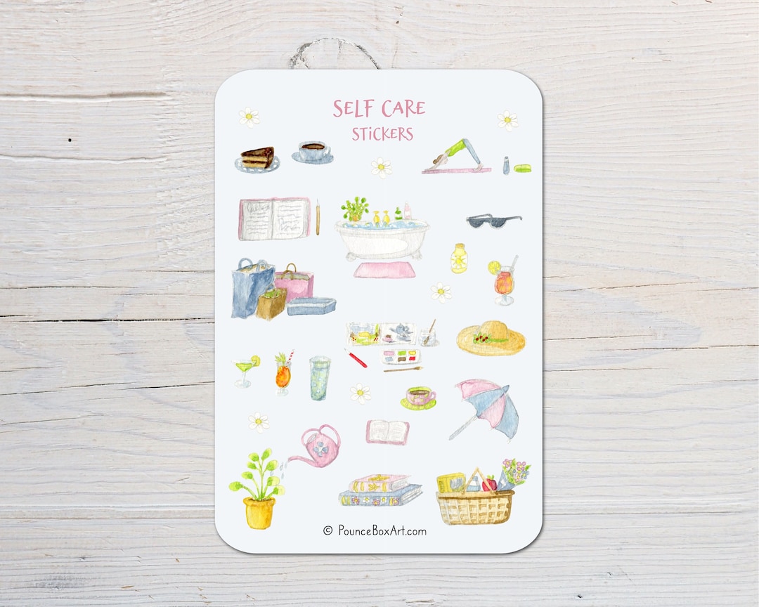 Sticker Sheet, Planner Stickers, Self Care Stickers, Bullet Journal ...