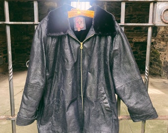Faux Snake Skin Jacket - Etsy