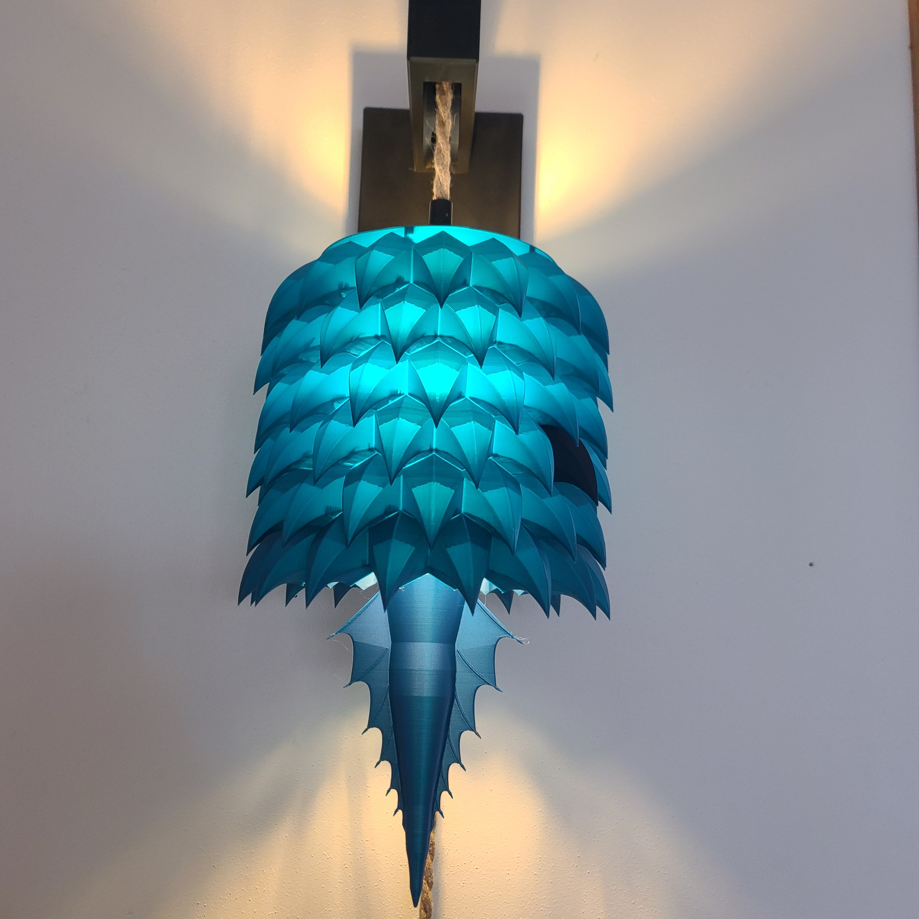 Dragon Scale Hanging Lamp #functionalart - 3D Model for Print Resale - Etsy