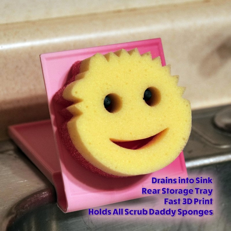 Smiley Sponge Dock - 3D Model for Print Resale - Etsy