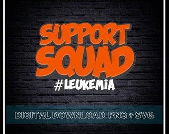 Leukemia Support Squad Svg - Etsy