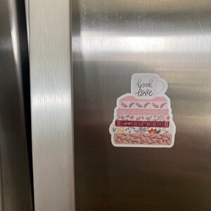 Book Stack MAGNET Fridge Magnet Car Magnet Refrigerator | Etsy