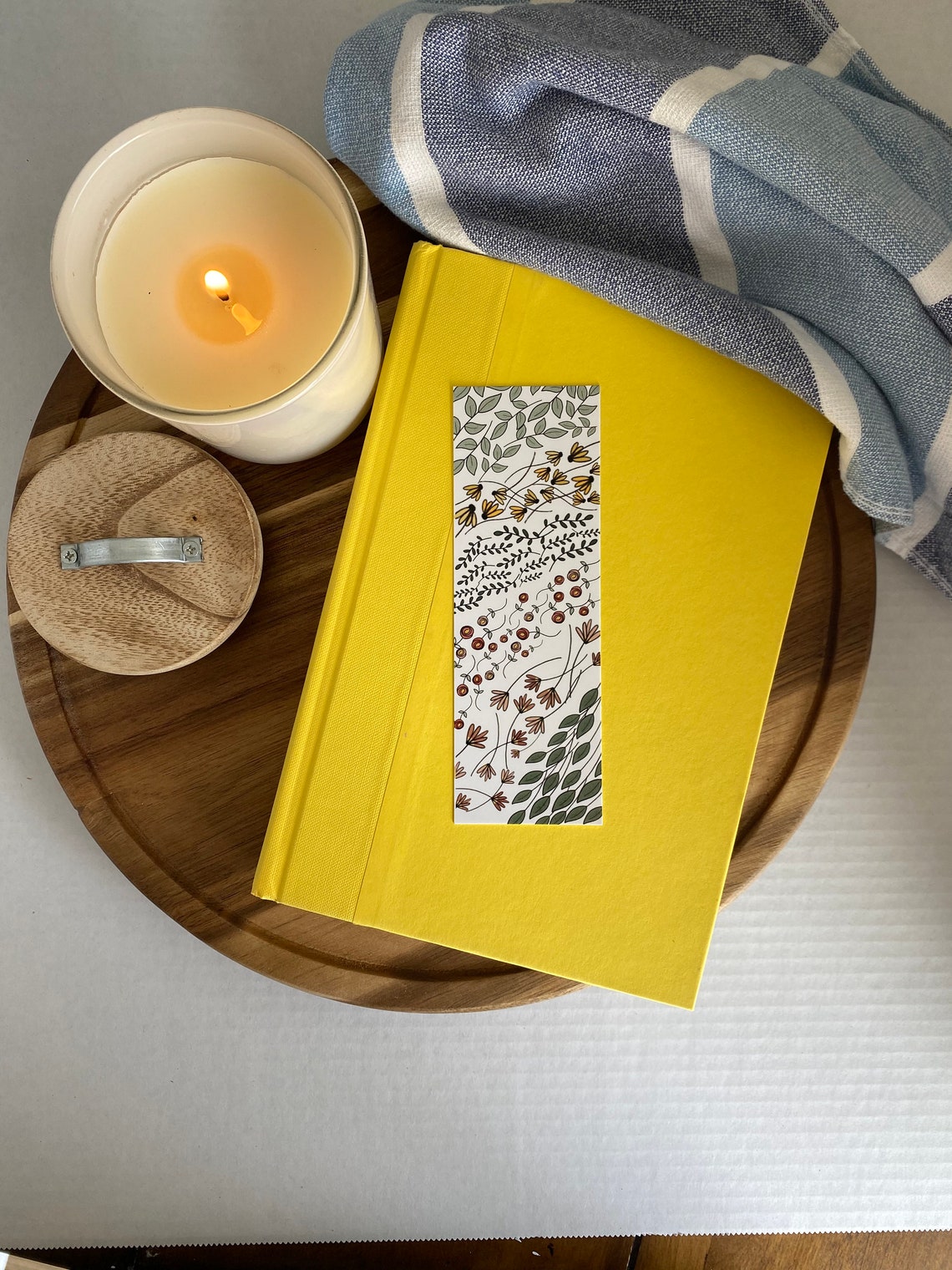 Colored Floral bookmark Good Quality Bookmark Bookish | Etsy