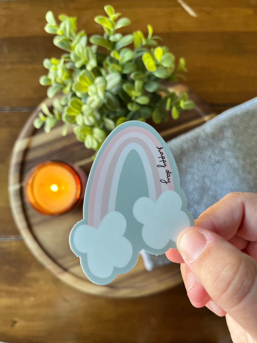 Happy Day Rainbow Sticker | Book Love Sticker | Pink Sticker | Gifts ...