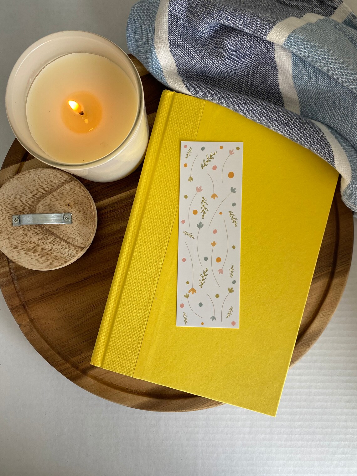 Floral and Dots Bookmark Good Quality Bookmark Bookish | Etsy