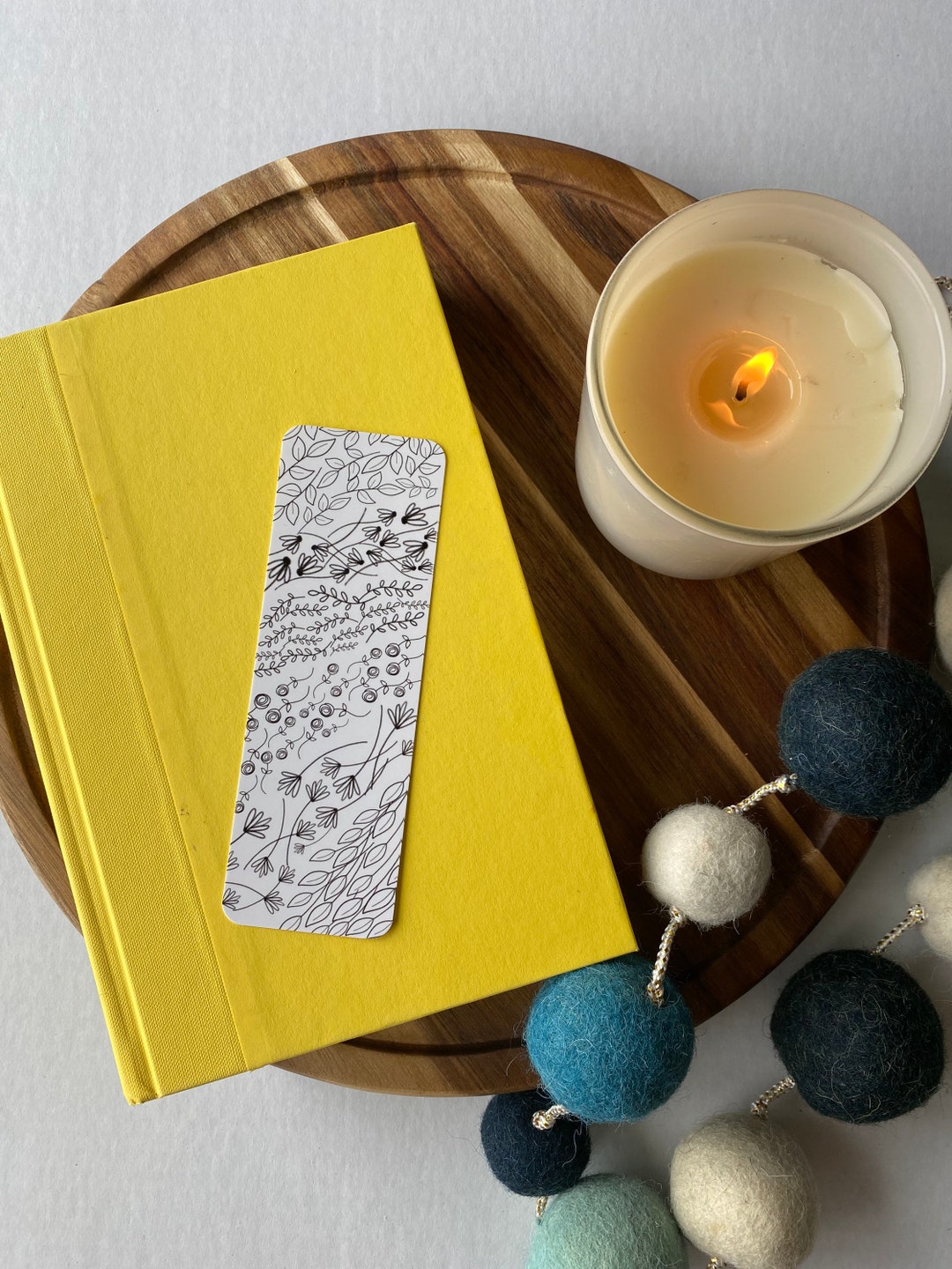 Colored Floral Bookmark | Good Quality Bookmark | Bookish Bookmark ...