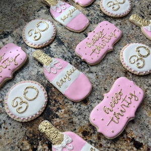 Custom Sugar Cookies: 30th Birthday - Etsy