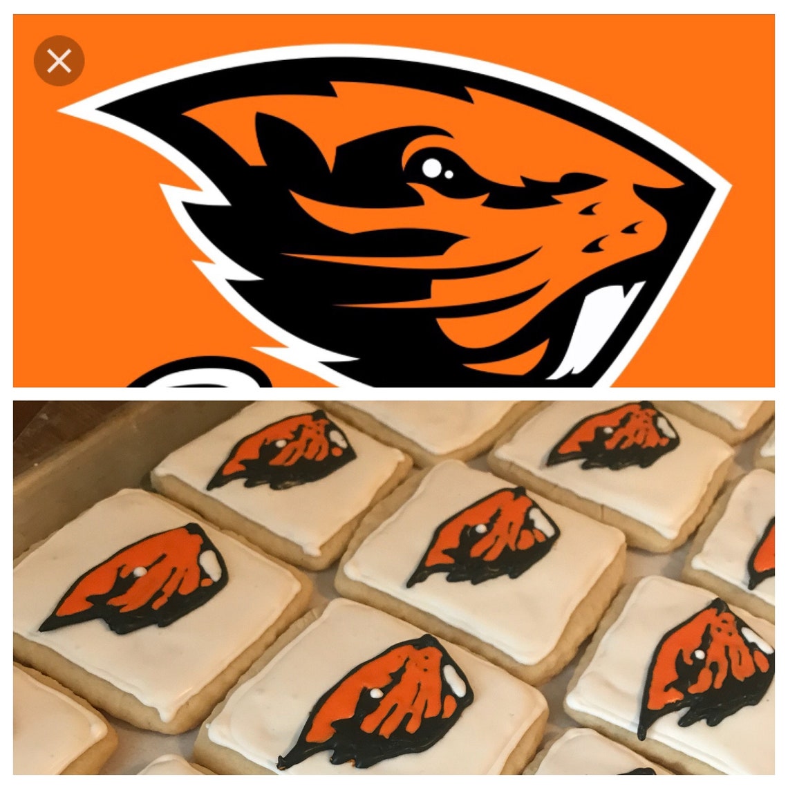 Custom Sugar Cookies- College Logo - Etsy