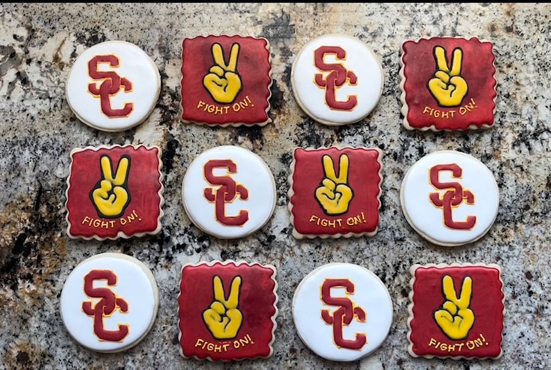 Custom Sugar Cookies- College Logo - Etsy