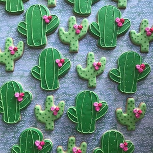 Custom Sugar Cookies- Cactus - Etsy
