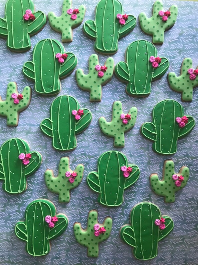 Custom Sugar Cookies- Cactus - Etsy