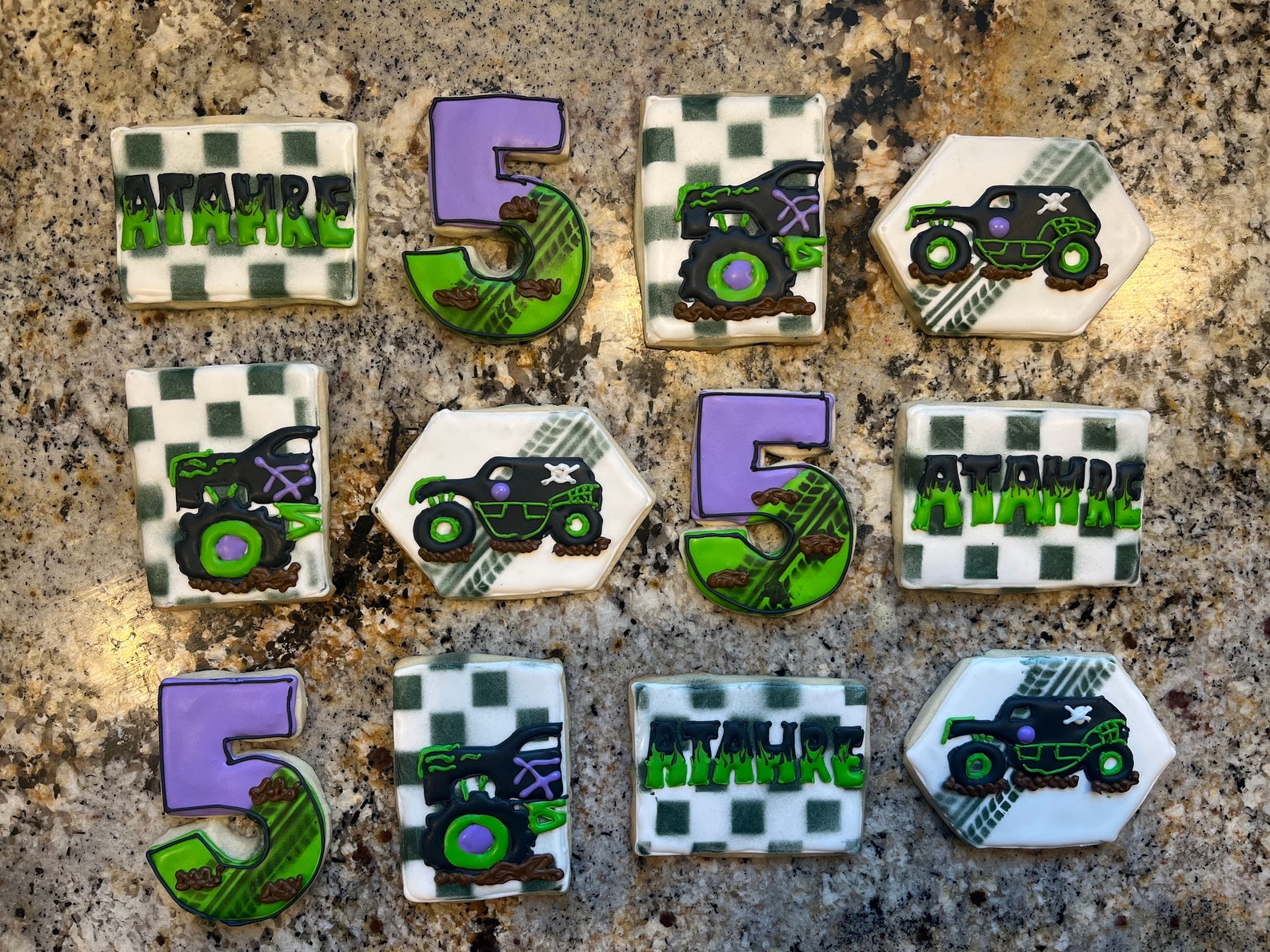 Custom Cookies Monster Truck Themed - Etsy