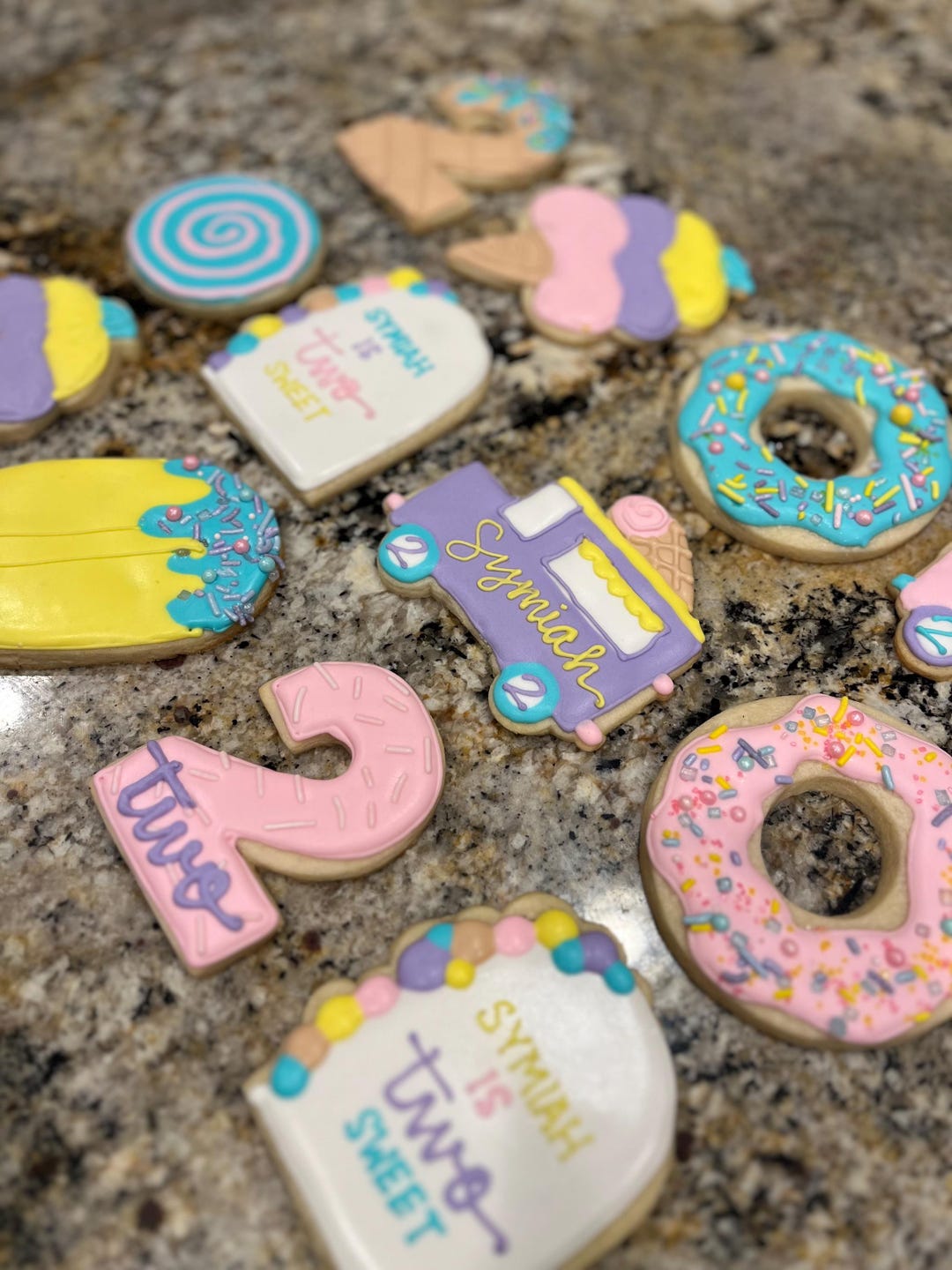 Custom Cookies- Two Sweet - Etsy