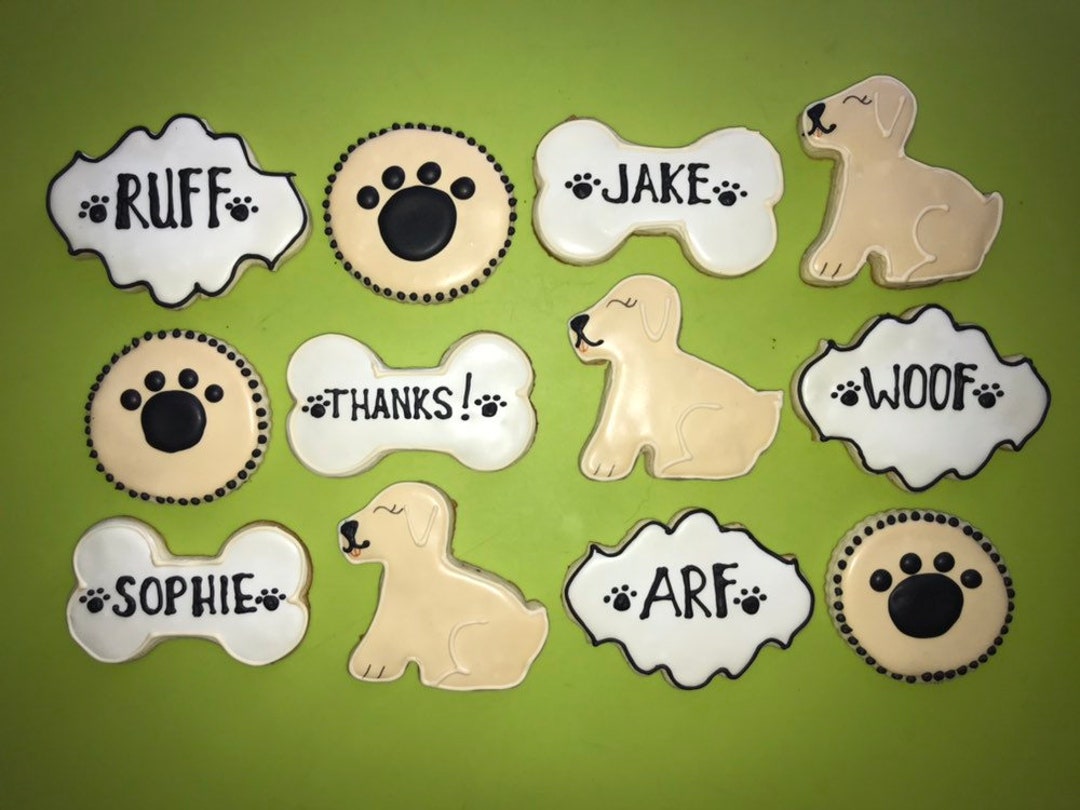 Custom Cookies Dog Themed Cookies - Etsy