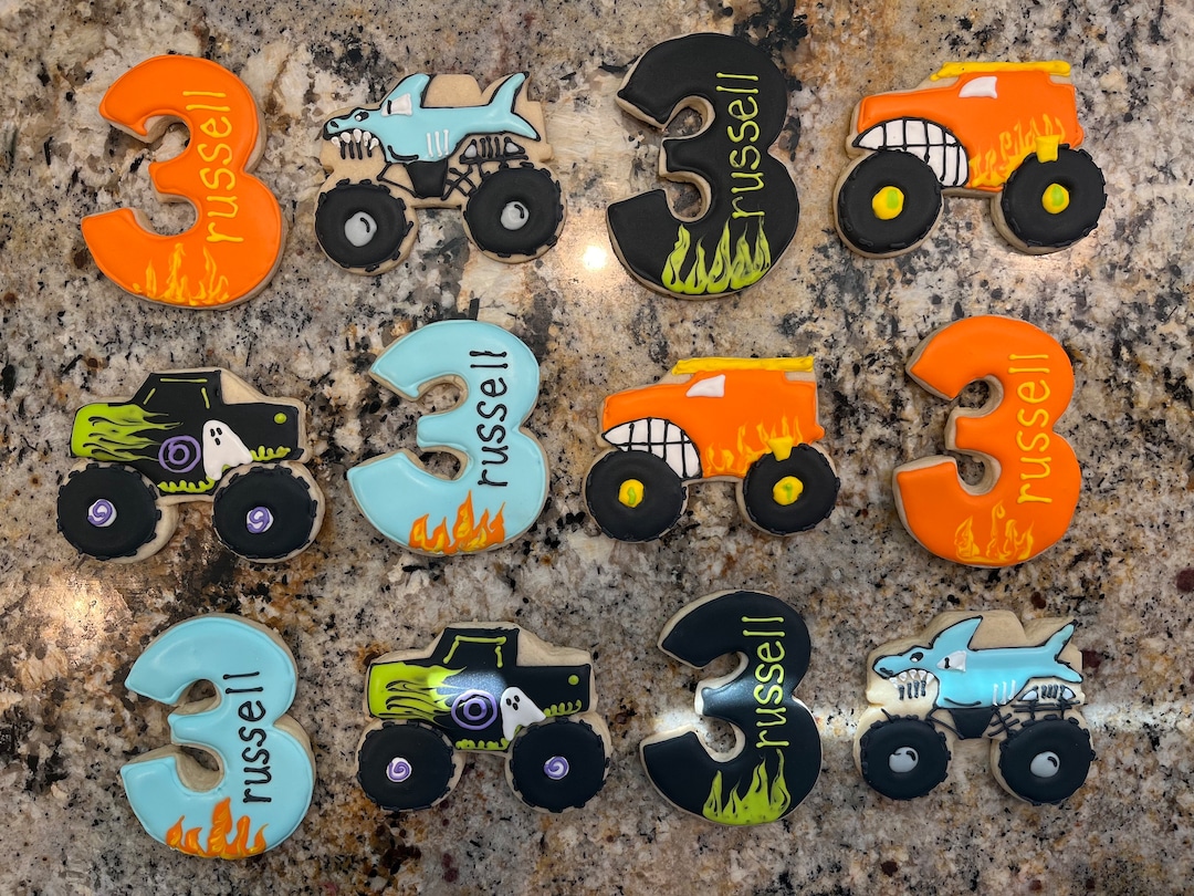 Custom Cookies- Monster Truck/car Cookies - Etsy