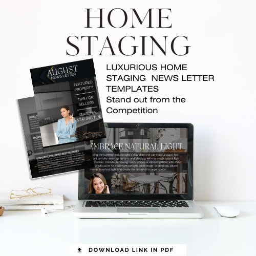 Customizable HOME STAGING News Letter Luxury, Modern! - Etsy