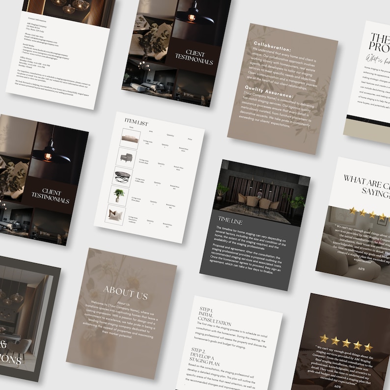 Home Staging Proposal: 24-page Canva Presentation (digital Download) - Etsy