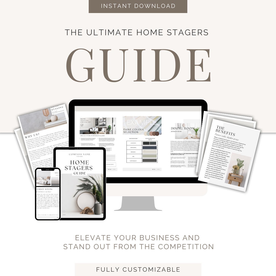 33 Page Home Staging Guide | Checklist | Price List | Contract | Home ...