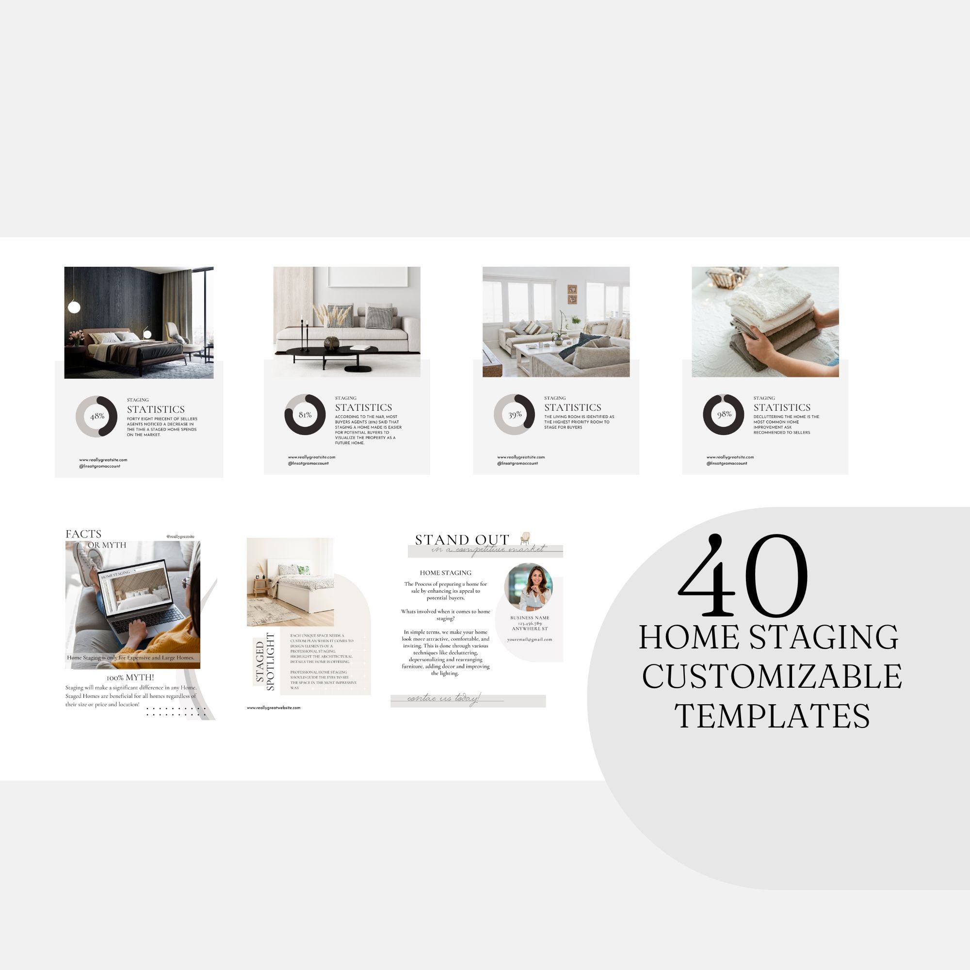 Home Staging Canva Templates: Checklist & Tips (digital File) - Etsy